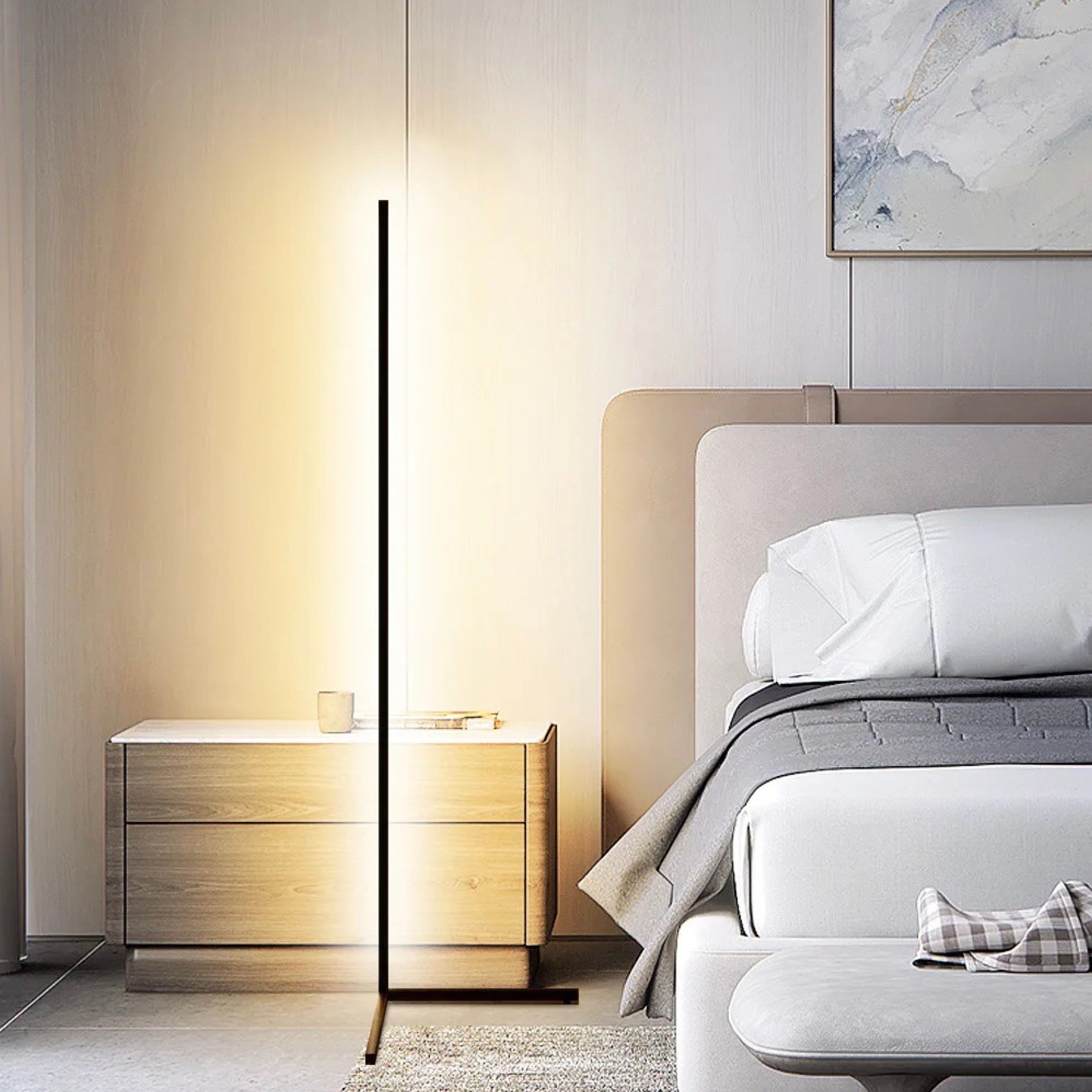Modern Corner Floor Lamp – Identify as Modern